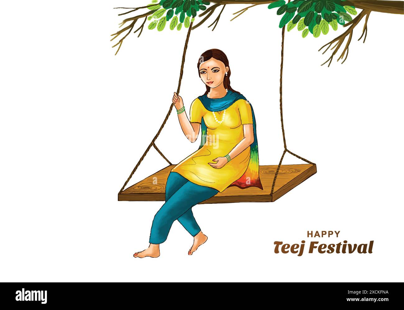 Haryali teej background hi-res stock photography and images - Alamy