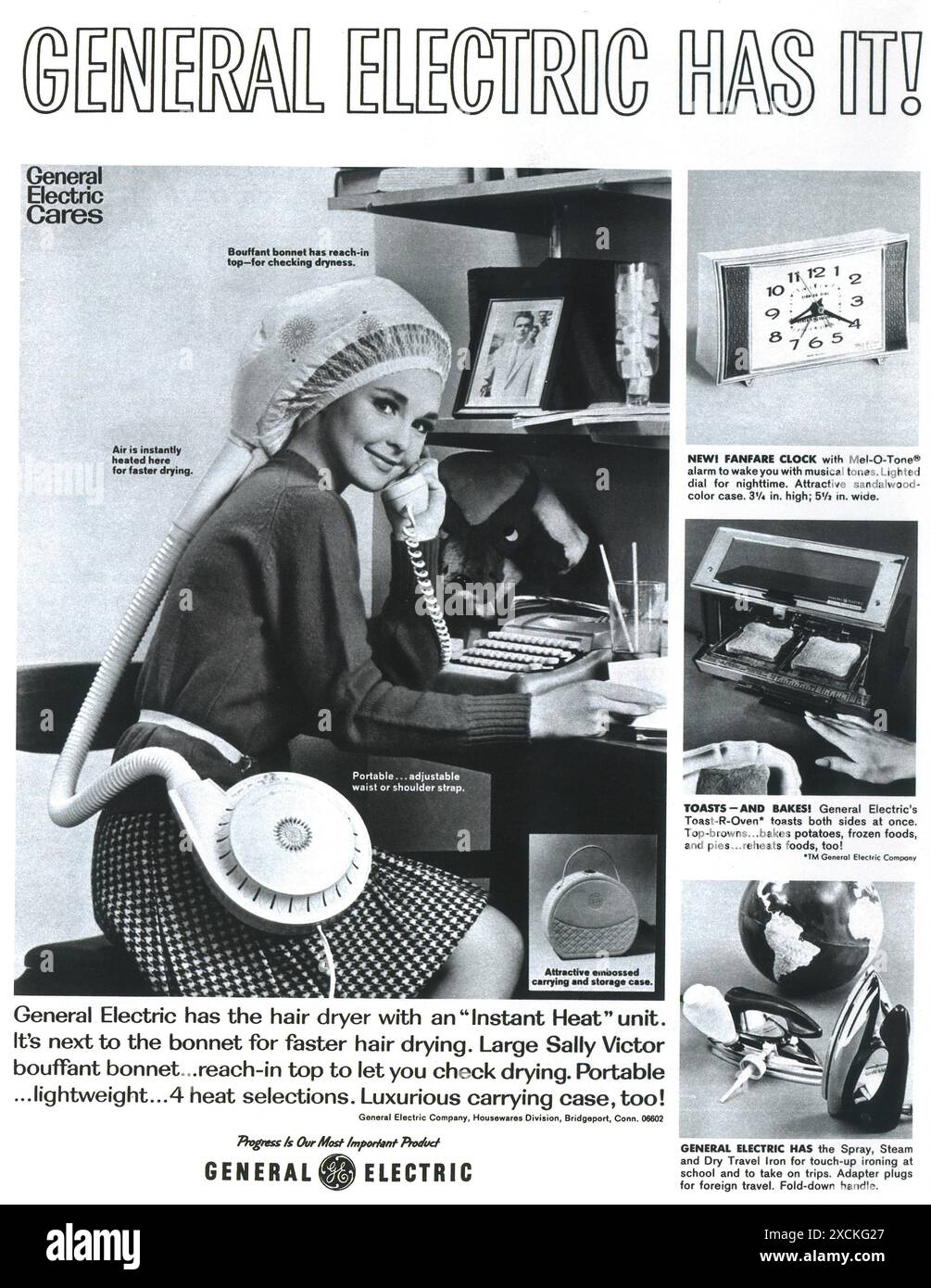 Hair dryer 1960s hi-res stock photography and images - Alamy