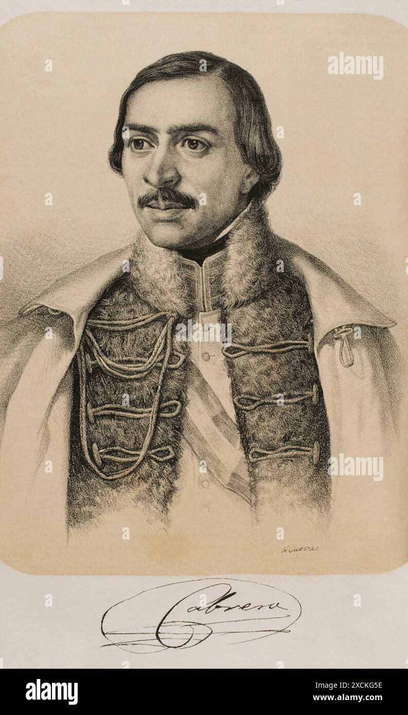 Ramon Cabrera Griñó (1806-1877). Spanish military. He was known as "El ...