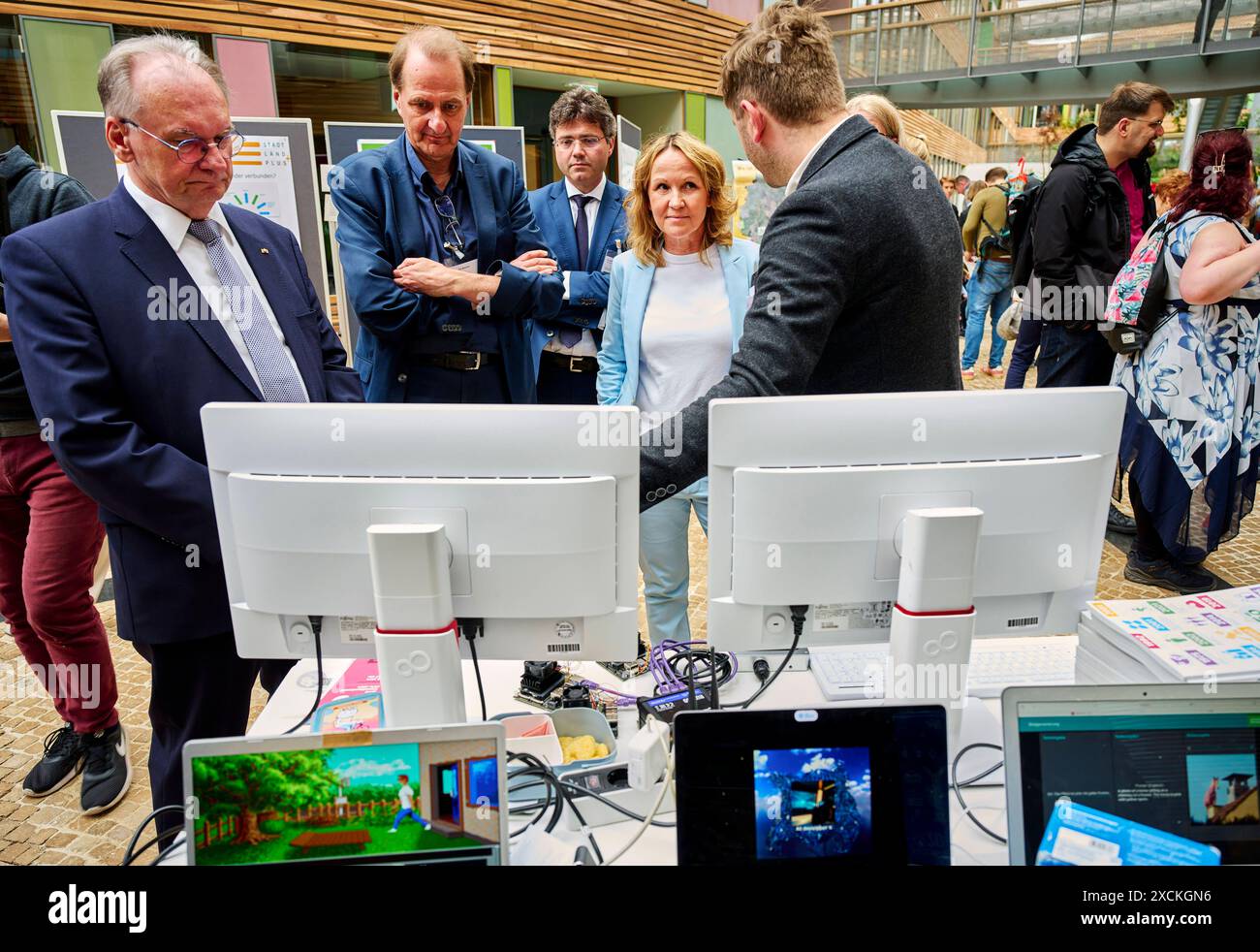 50 Jahre Bundesumweltamt Deutschland, Dessau, 15.06.2024: v.l.n.r ...