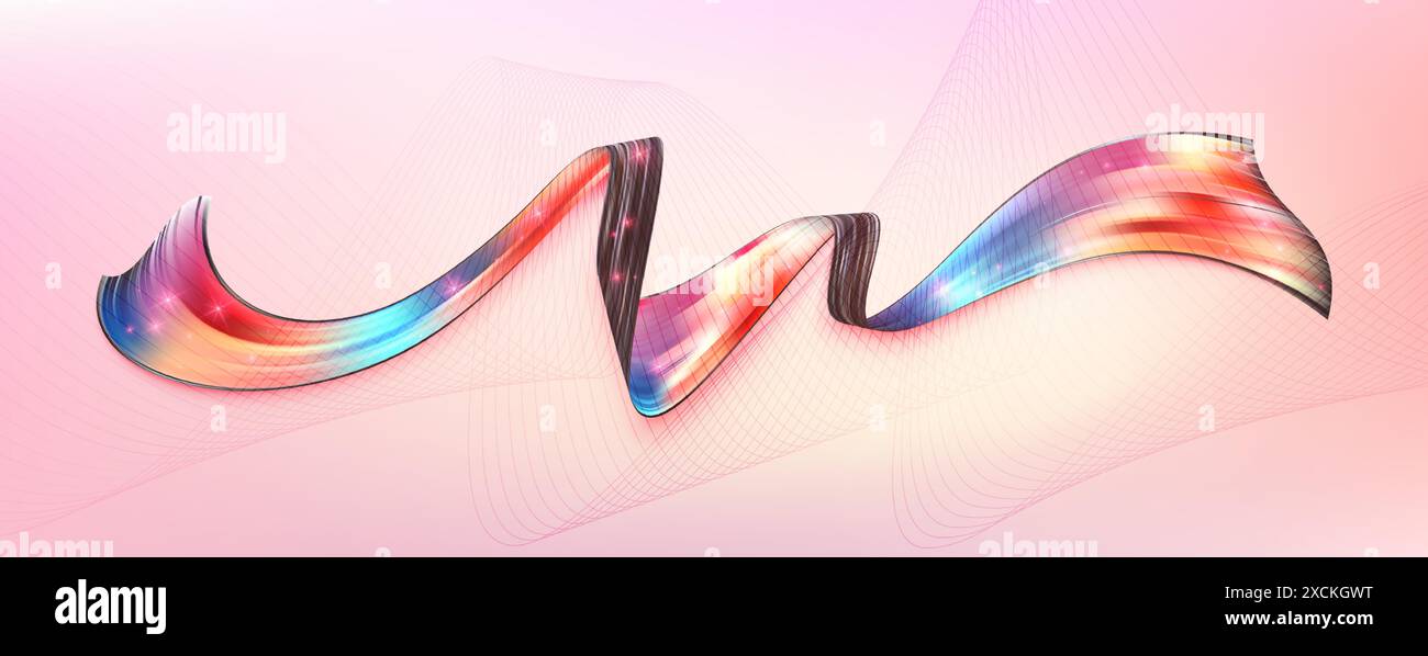 Holographic ribbon Stock Vector Images - Alamy