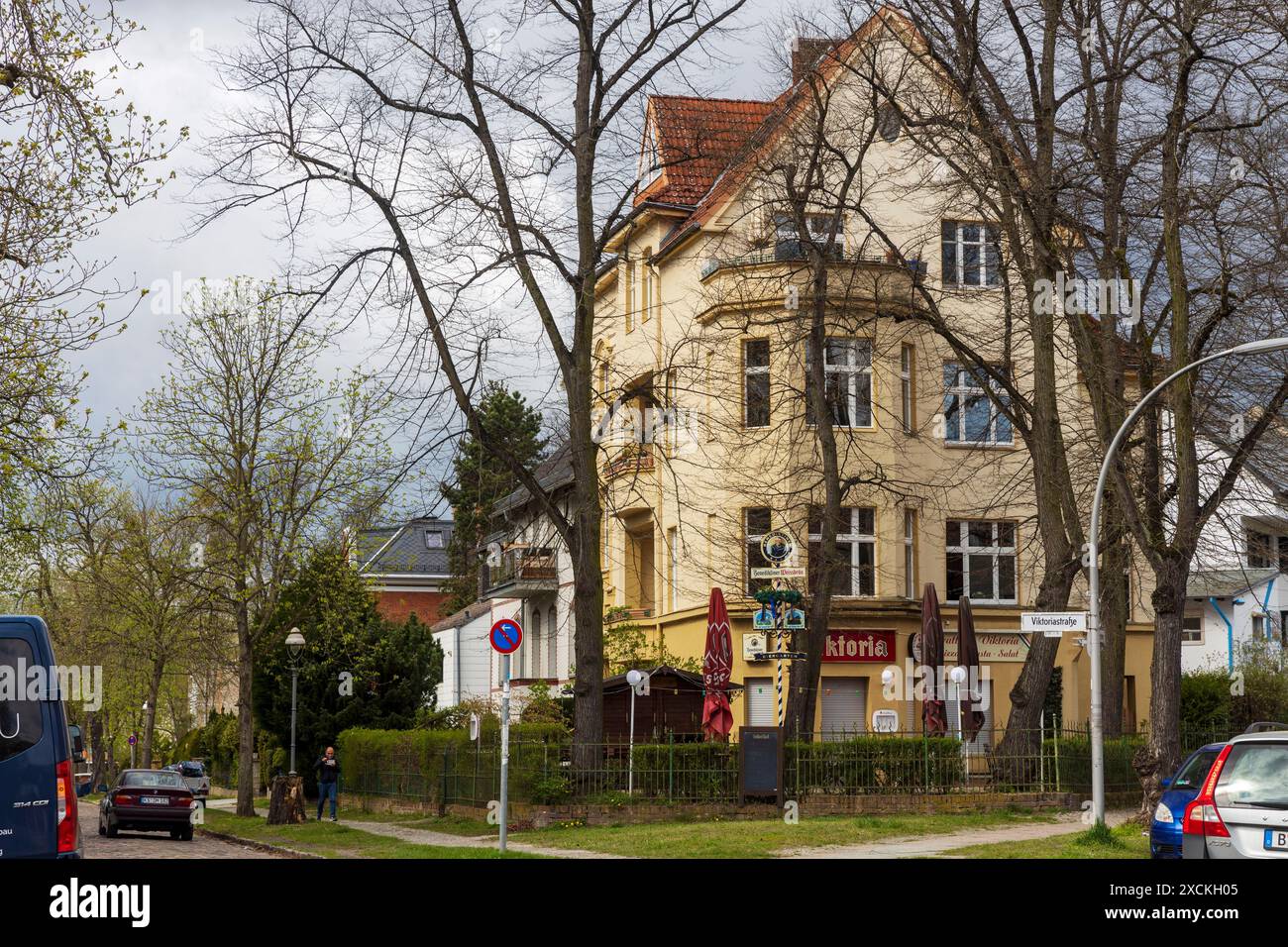 Berlin, Germany - 02 April 2024, Private house in the suburbs Stock ...