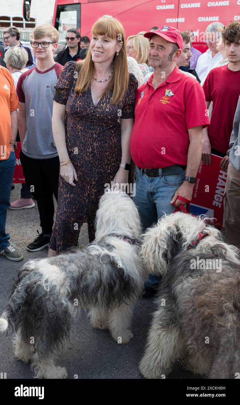 Mansfield, Nottinghamshire, England, UK. 17th June, 2024. The labour ...