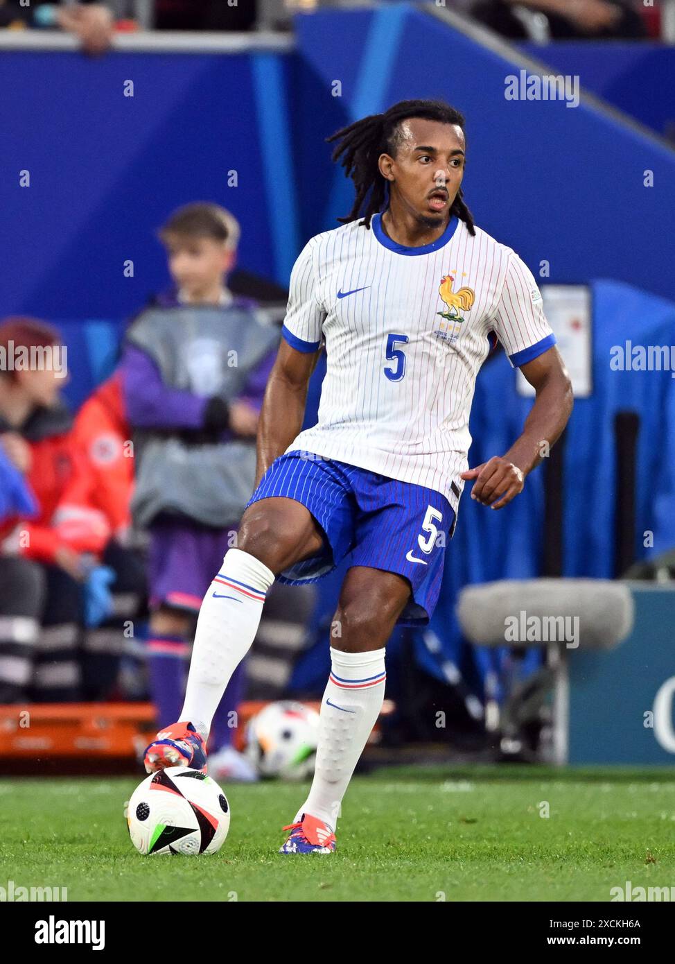 DUSSELDORF - Jules Kounde of France during the UEFA EURO 2024 group D ...