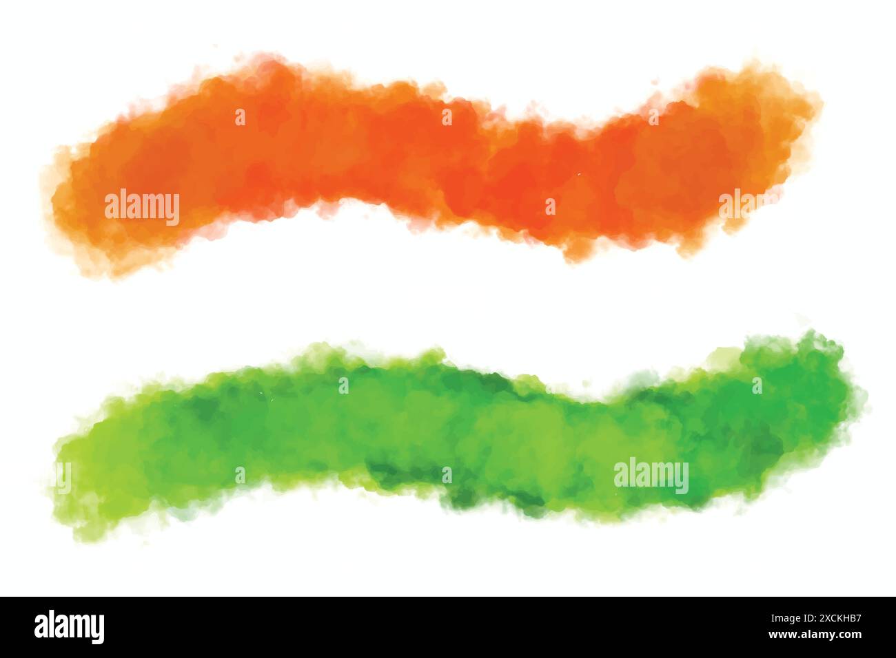 Beautiful indian independence day tricolor watercolor texture ...