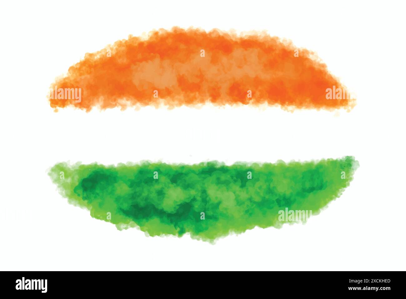 Beautiful indian independence day tricolor watercolor texture ...