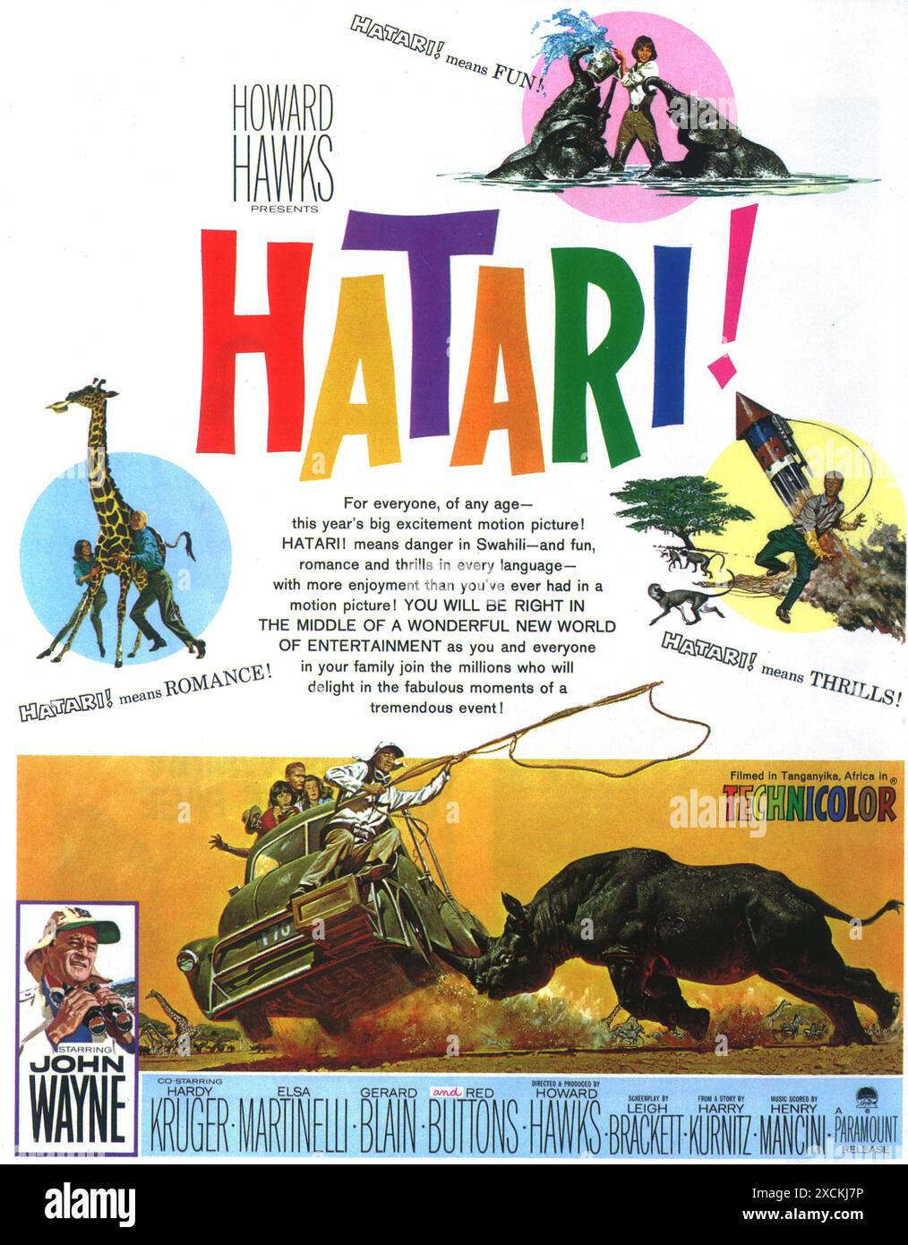 John wayne 1960s hatari hi-res stock photography and images - Alamy