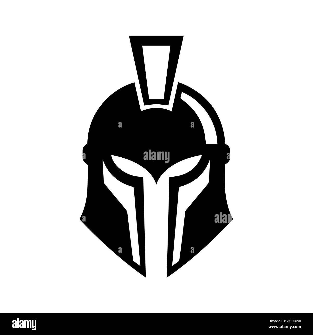 Spartan Warrior logo or modern line icon. Vector line art and icon ...