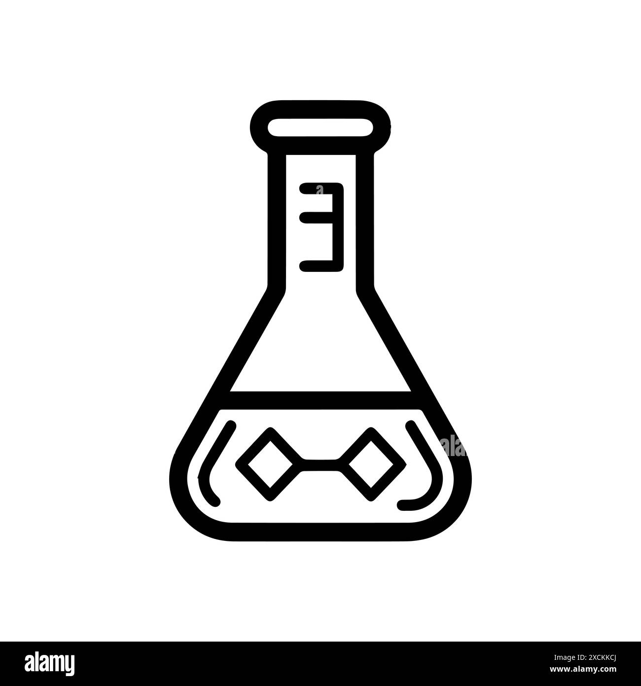 Lab logo or modern line icon. Vector line art and icon design with bold ...