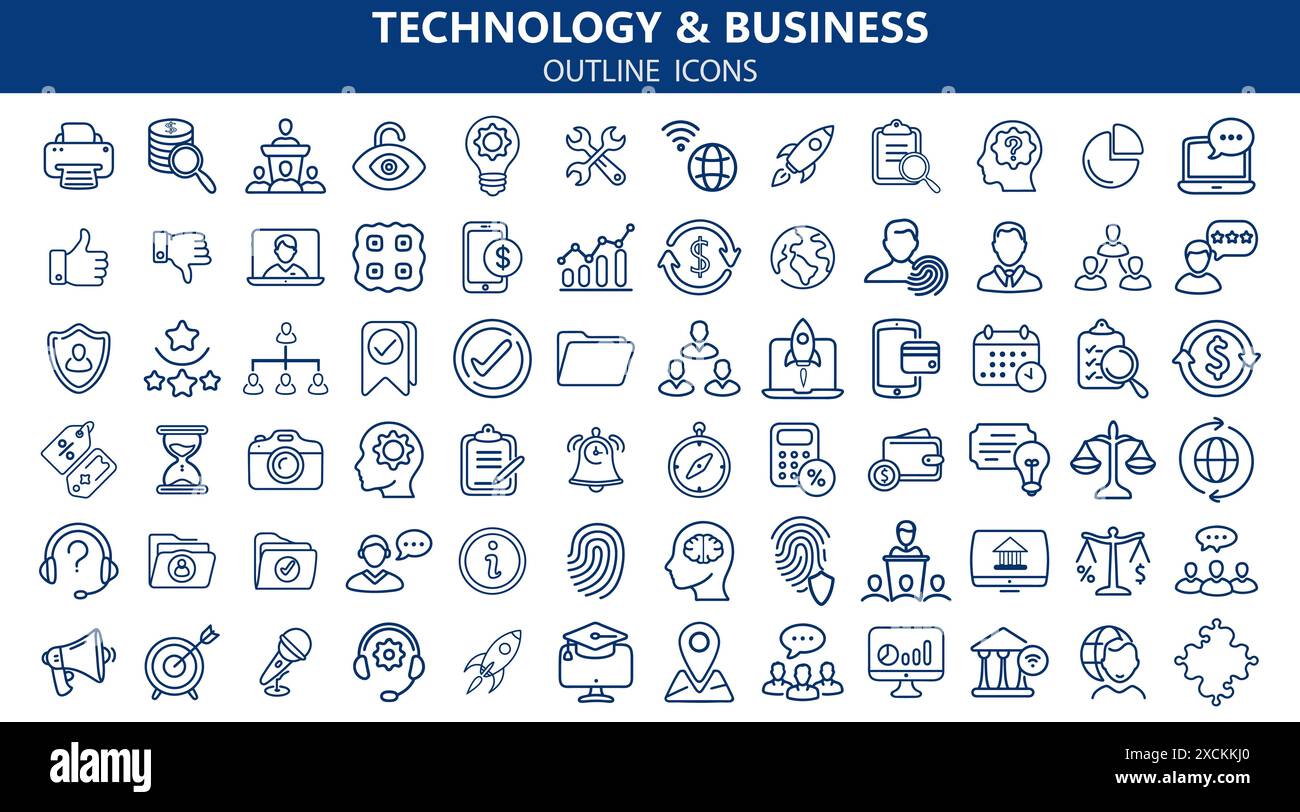 Economy outline icons collection Stock Vector Images - Alamy