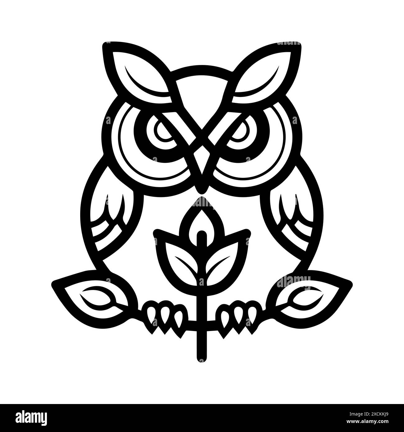 Leaf eye logo design Black and White Stock Photos & Images - Alamy