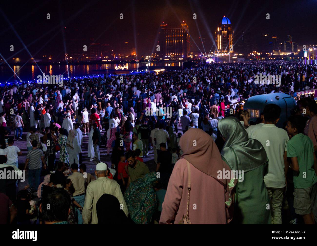 QATAR EID AL-ADHA 2024 CELEBRATION People gather at Katara Cultural ...