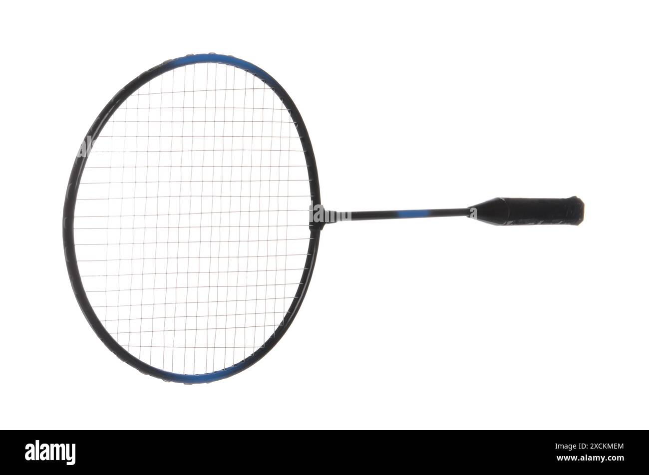 One badminton racket isolated on white. Sport equipment Stock Photo - Alamy