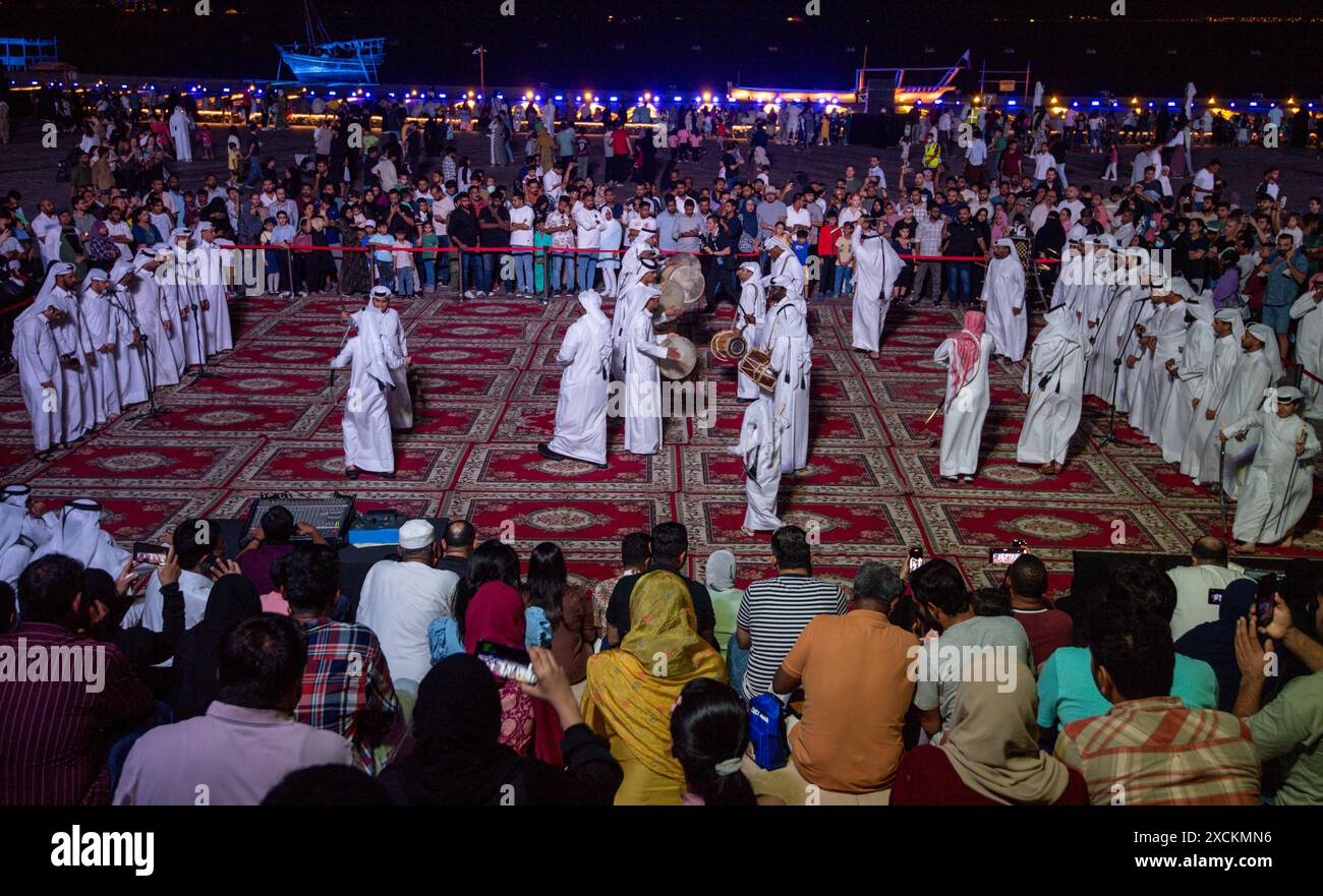 QATAR EID AL-ADHA 2024 CELEBRATION Qatari traditional band perform ...