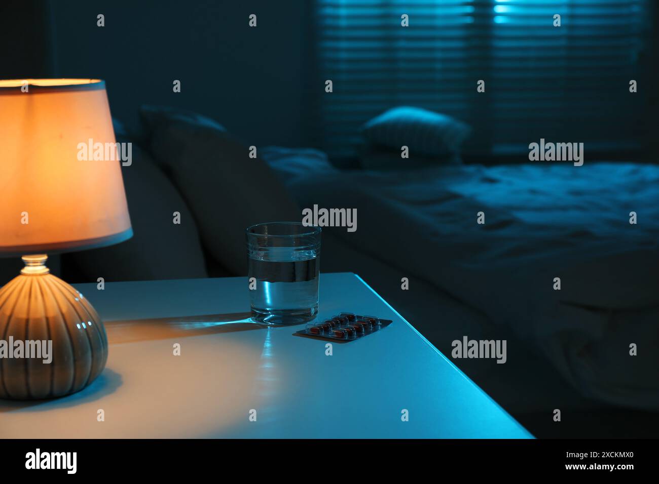 Medication on bedside table hi-res stock photography and images - Alamy