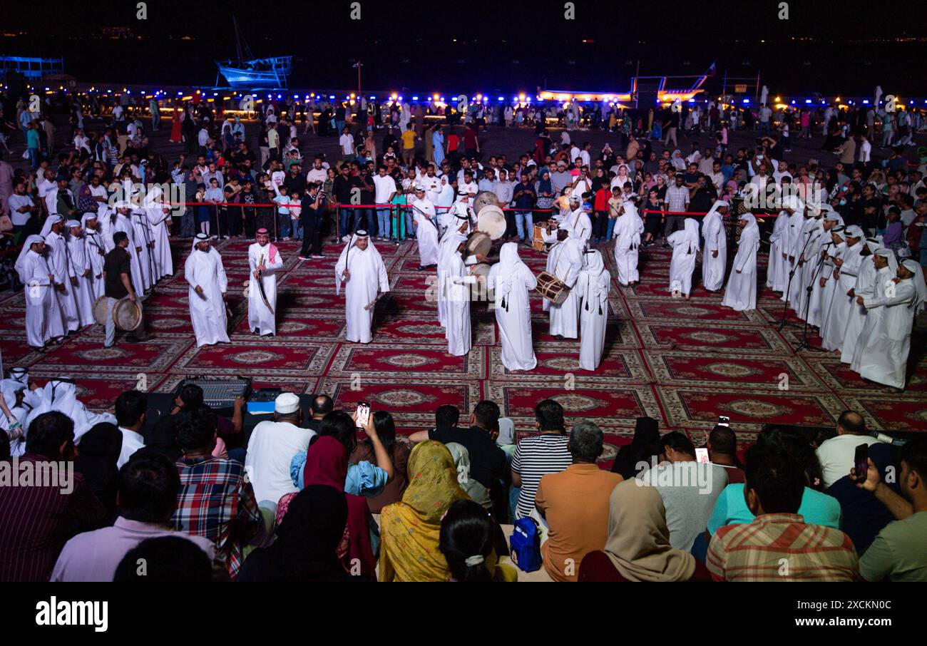 QATAR EID AL-ADHA 2024 CELEBRATION Qatari traditional band perform ...