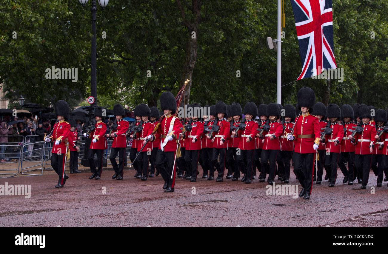 Irish Guards Parading The Colour Trooping The Colour Color The Mall ...