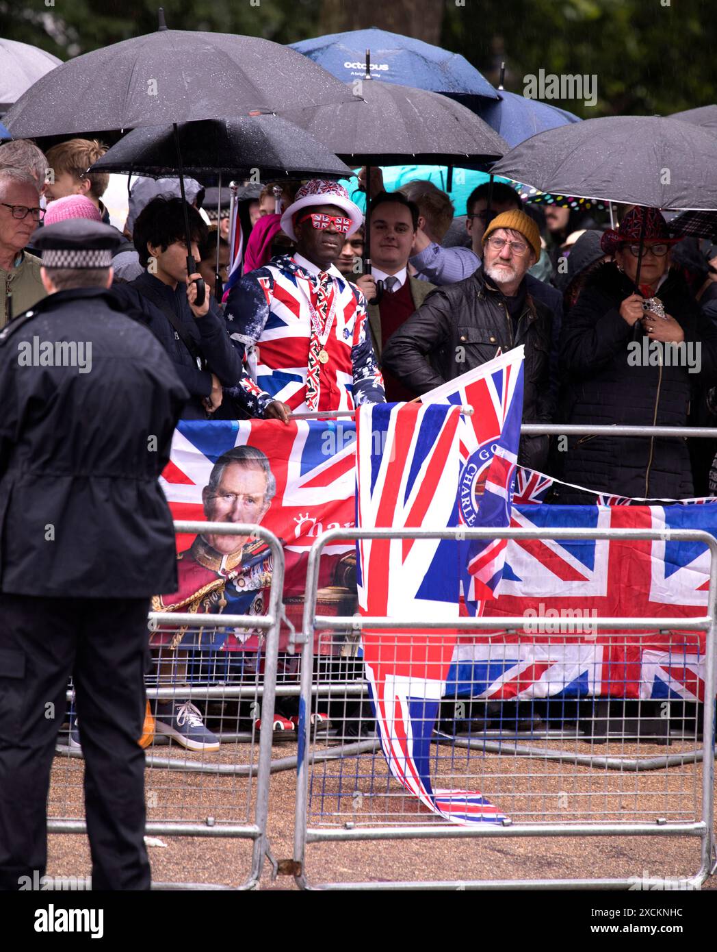 Royalists Manarchy Supporters Waving Union Jack Flags Trooping The ...