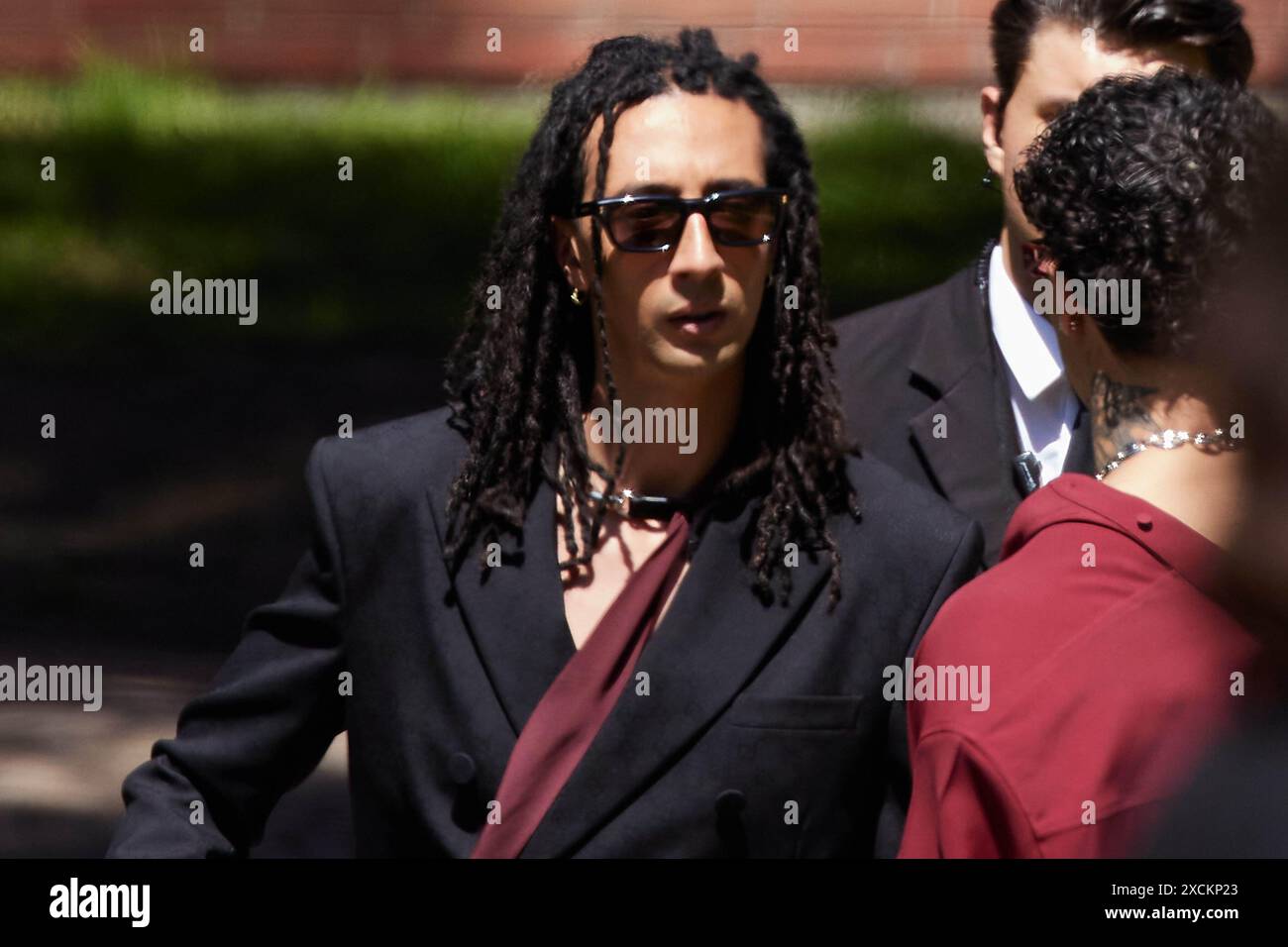 Milan, Italy. 17th June, 2024. Ghali leaves the Gucci Men's Spring ...