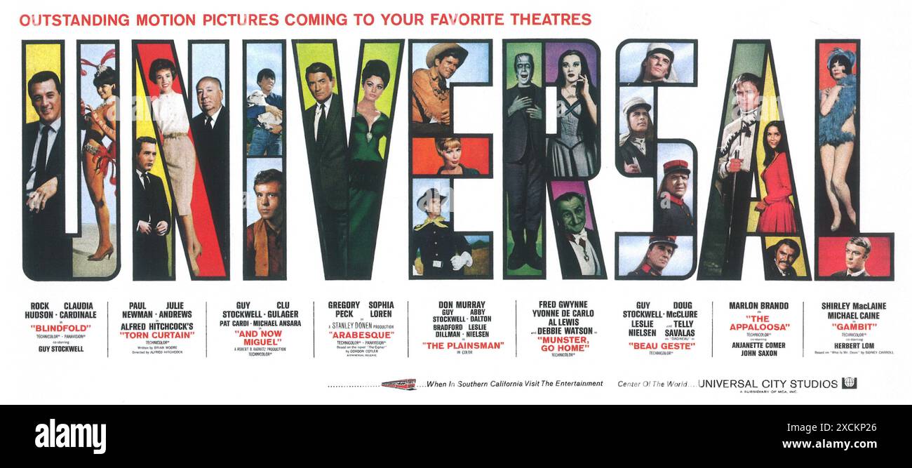 1966 Universal City Studios ad Stock Photo - Alamy