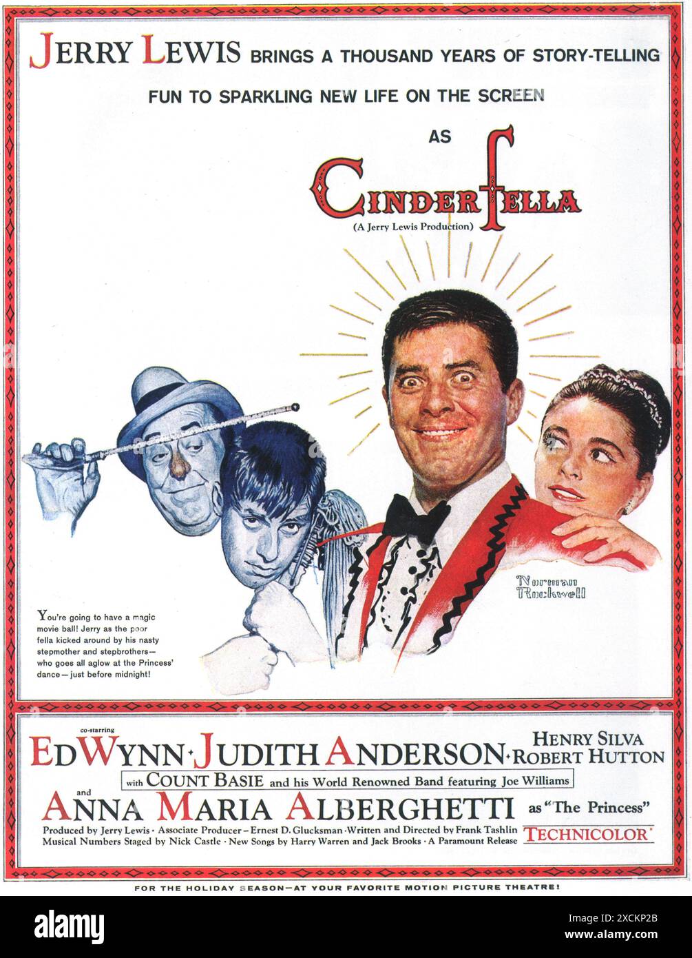 1960 Cinderfella film poster, directed by Jerry Lewis Stock Photo - Alamy