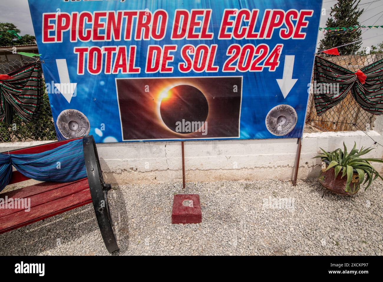 Eclipse 2024 , Nazas , Mexico Stock Photo - Alamy