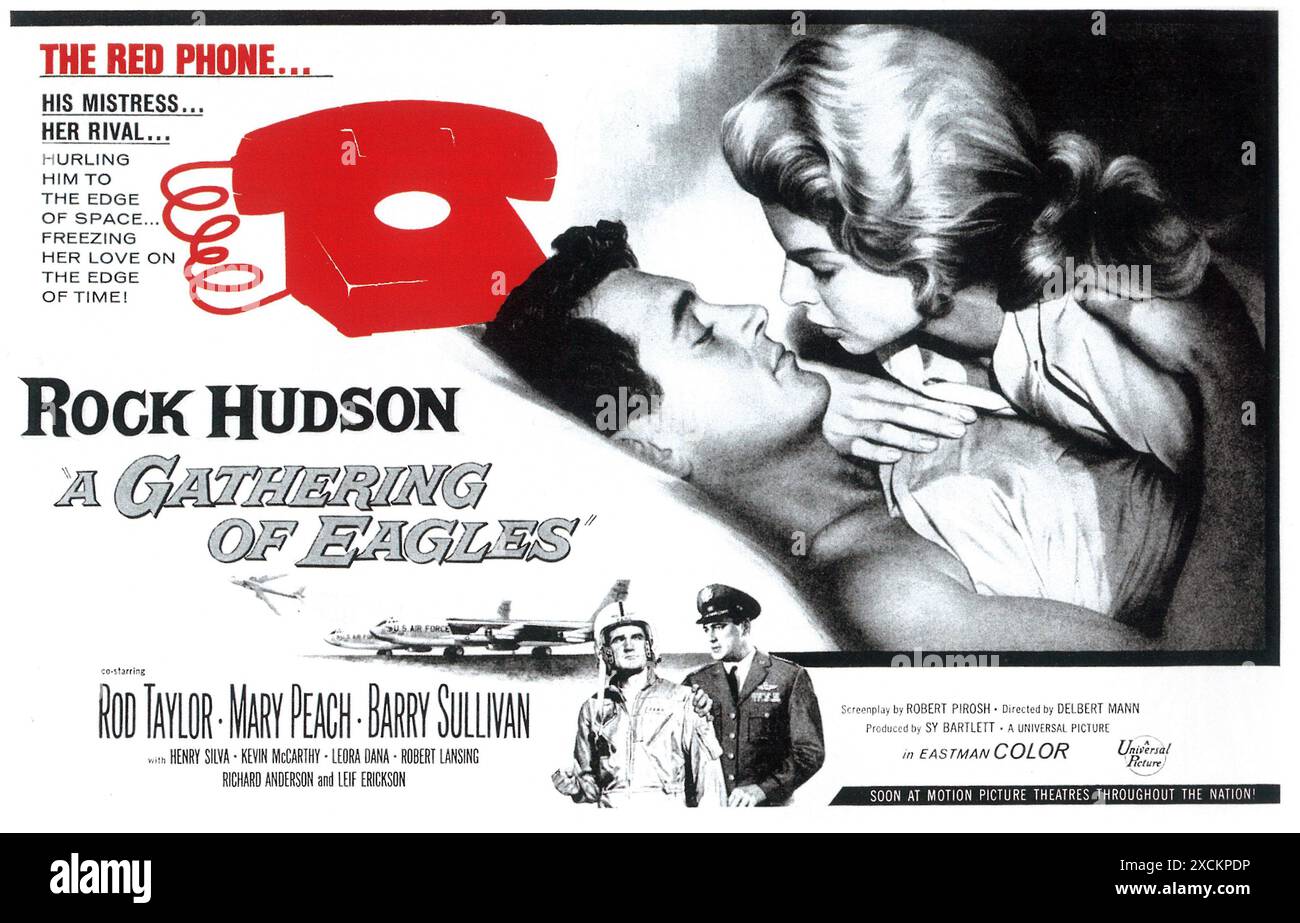 1963 A Gathering of Eagles film poster,Director: Delbert Mann, with ...