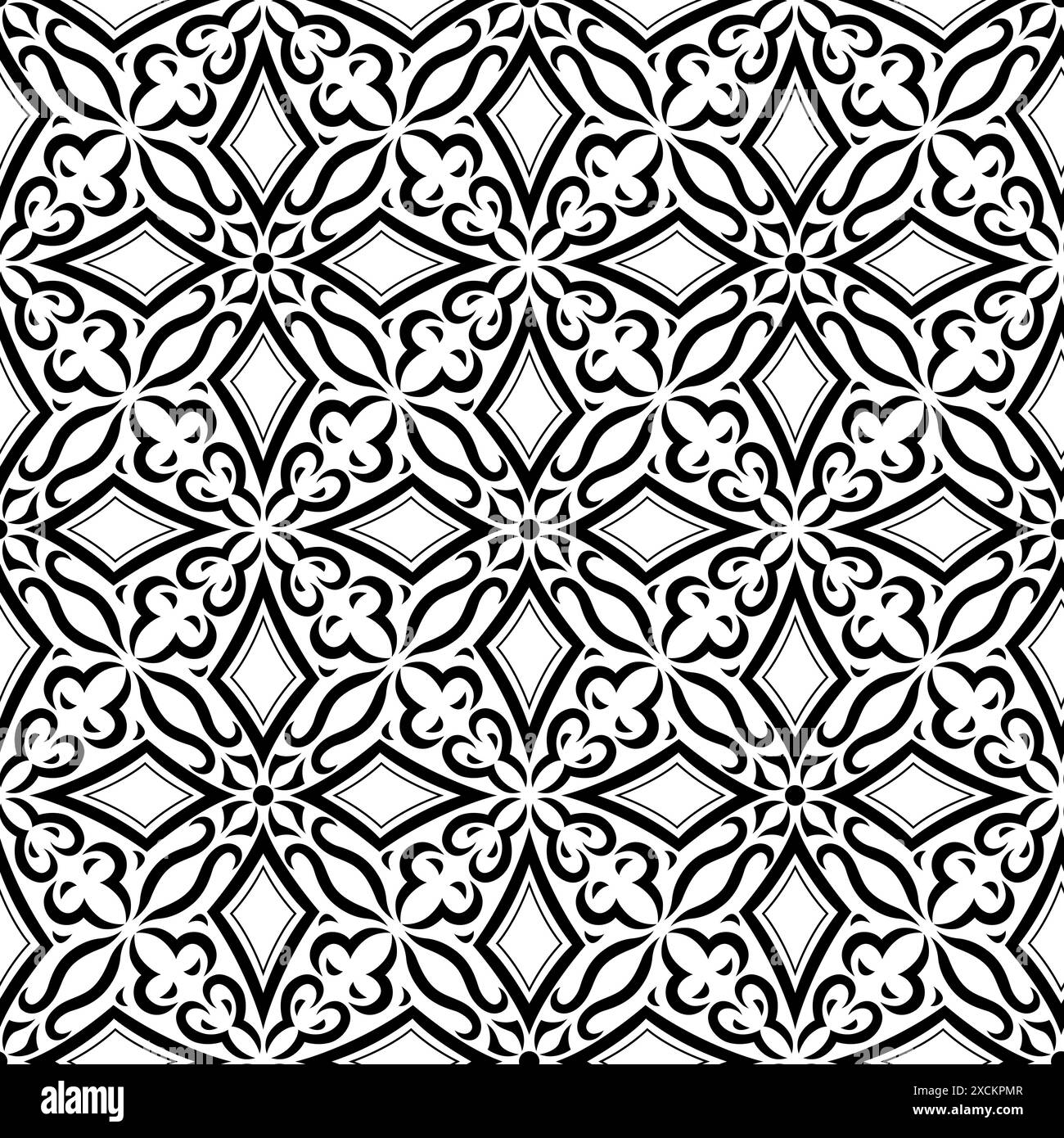 Arabic ceramic tile pattern. Traditional eastern decorative talavera ...