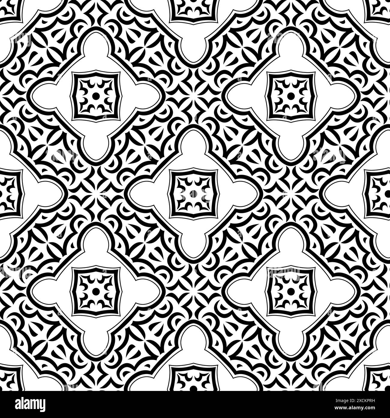Arabic ceramic tile pattern. Traditional eastern decorative talavera ...