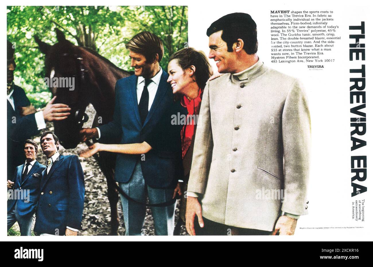 1968 Trevira sports coats ad Stock Photo - Alamy