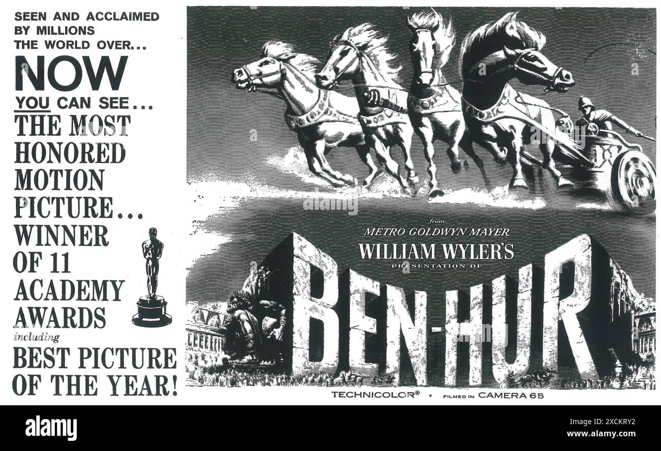 Old film posters ben hur hi-res stock photography and images - Alamy