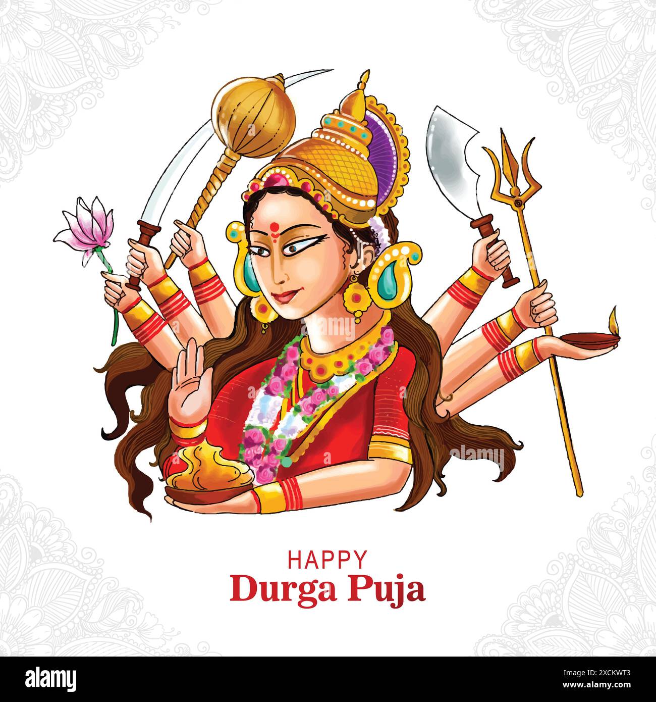Illustration shubh navratri god hi-res stock photography and images - Alamy