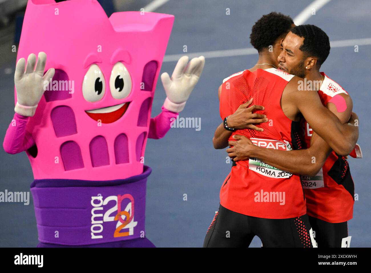 Timothe Mumenthaler (l) and William Reais of Switzerland celebrate ...