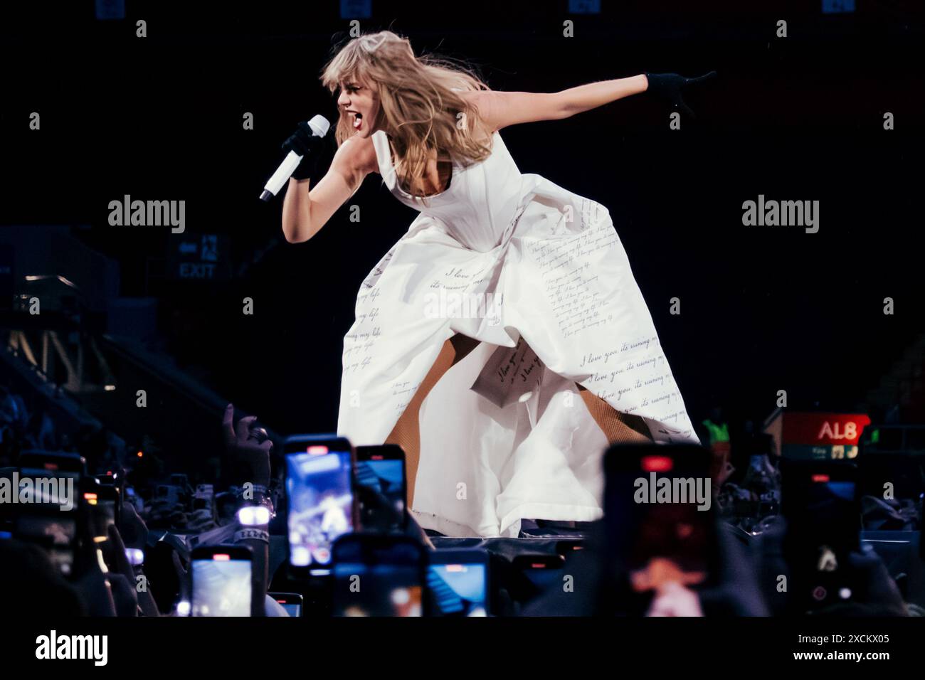 14th June 2024 - Liverpool, UK: Taylor Swift performs at Anfield ...