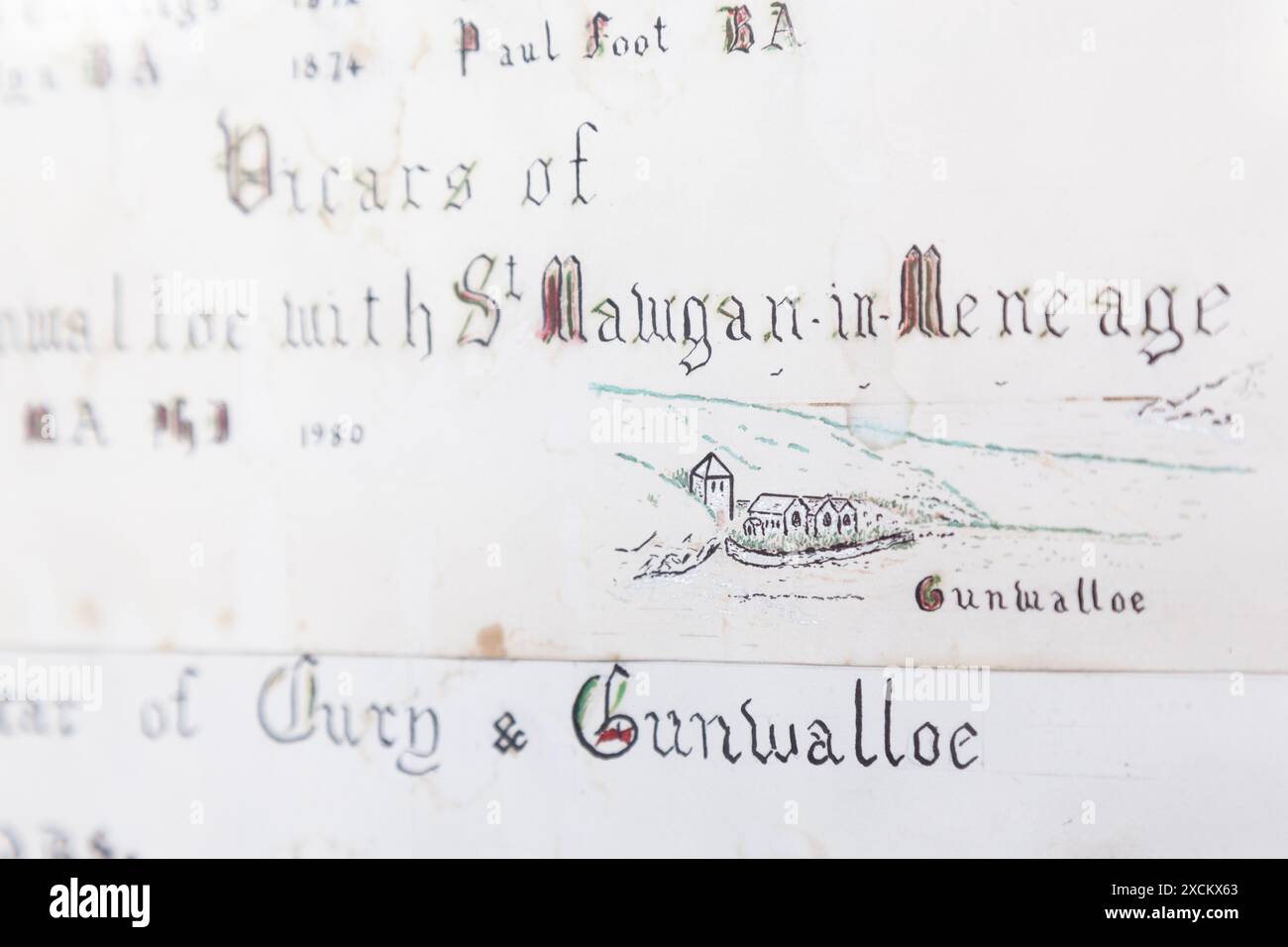 Tiny illustration of St Winwaloe Church | Gunwalloe Church Cove ...