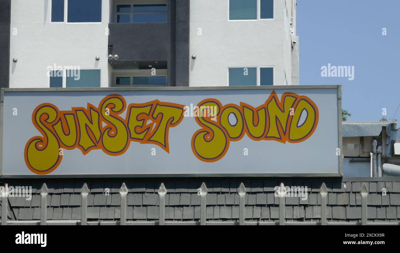 Los Angeles, California, USA 14th June 2024 Sunset Sound Studios where ...