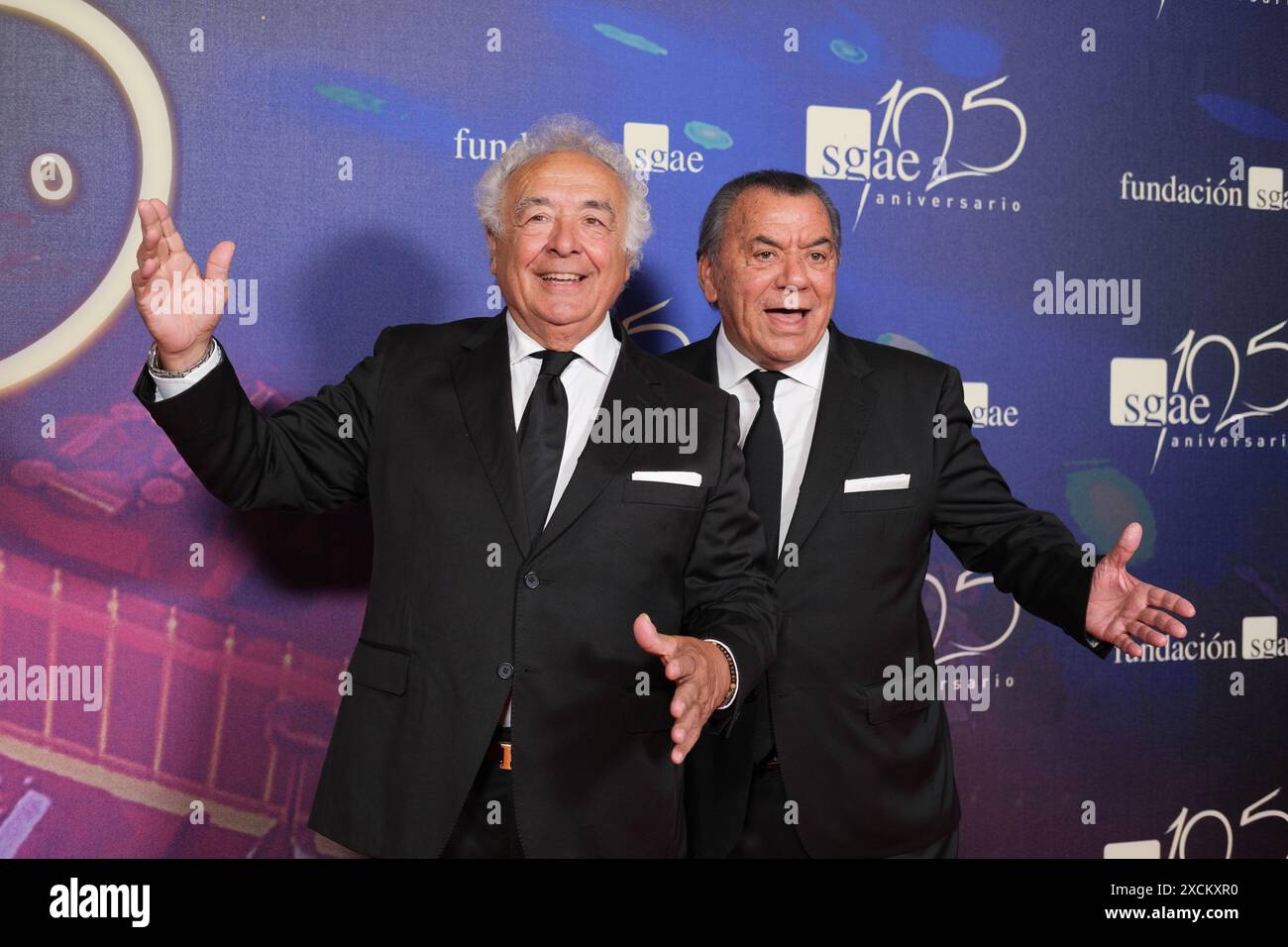 Los de Rio attend the photocall for the delivery of the 125 SGAE medals ...