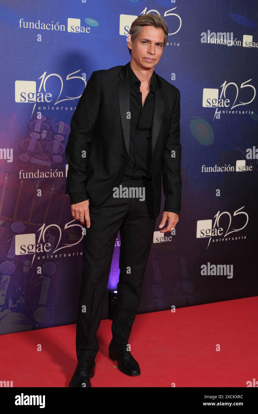 Carlos Baute attend the photocall for the delivery of the 125 SGAE ...