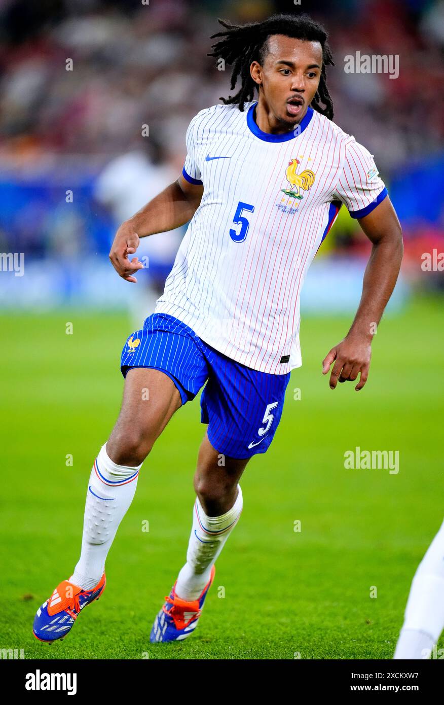 France's Jules Kounde during the UEFA Euro 2024 Group D match at the ...