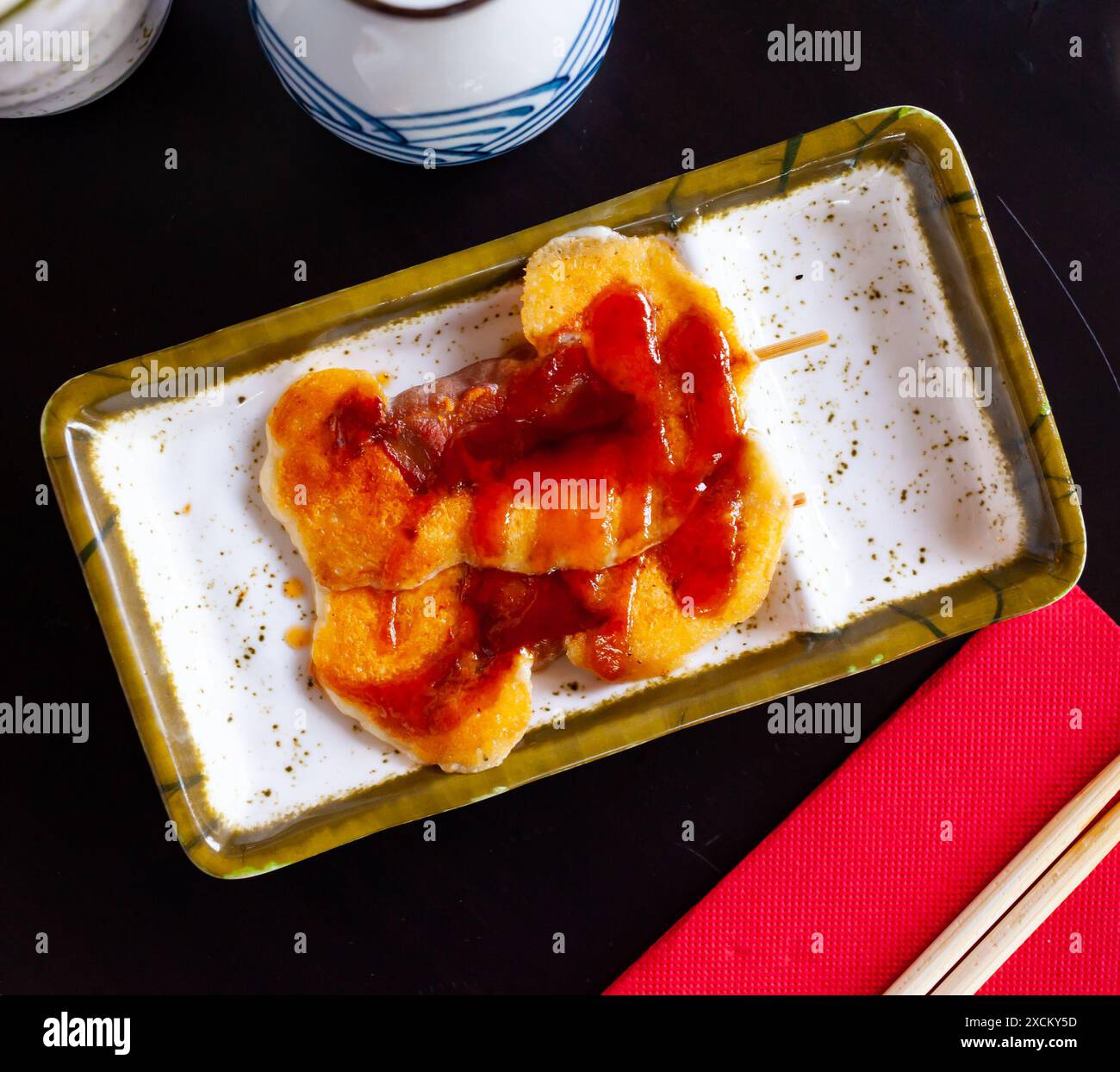 Popular appetizer of Spanish cuisine is Pincho from veal with cheese ...