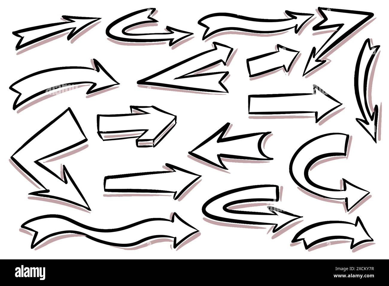 Modern different arrow set design vector Stock Vector Image & Art - Alamy