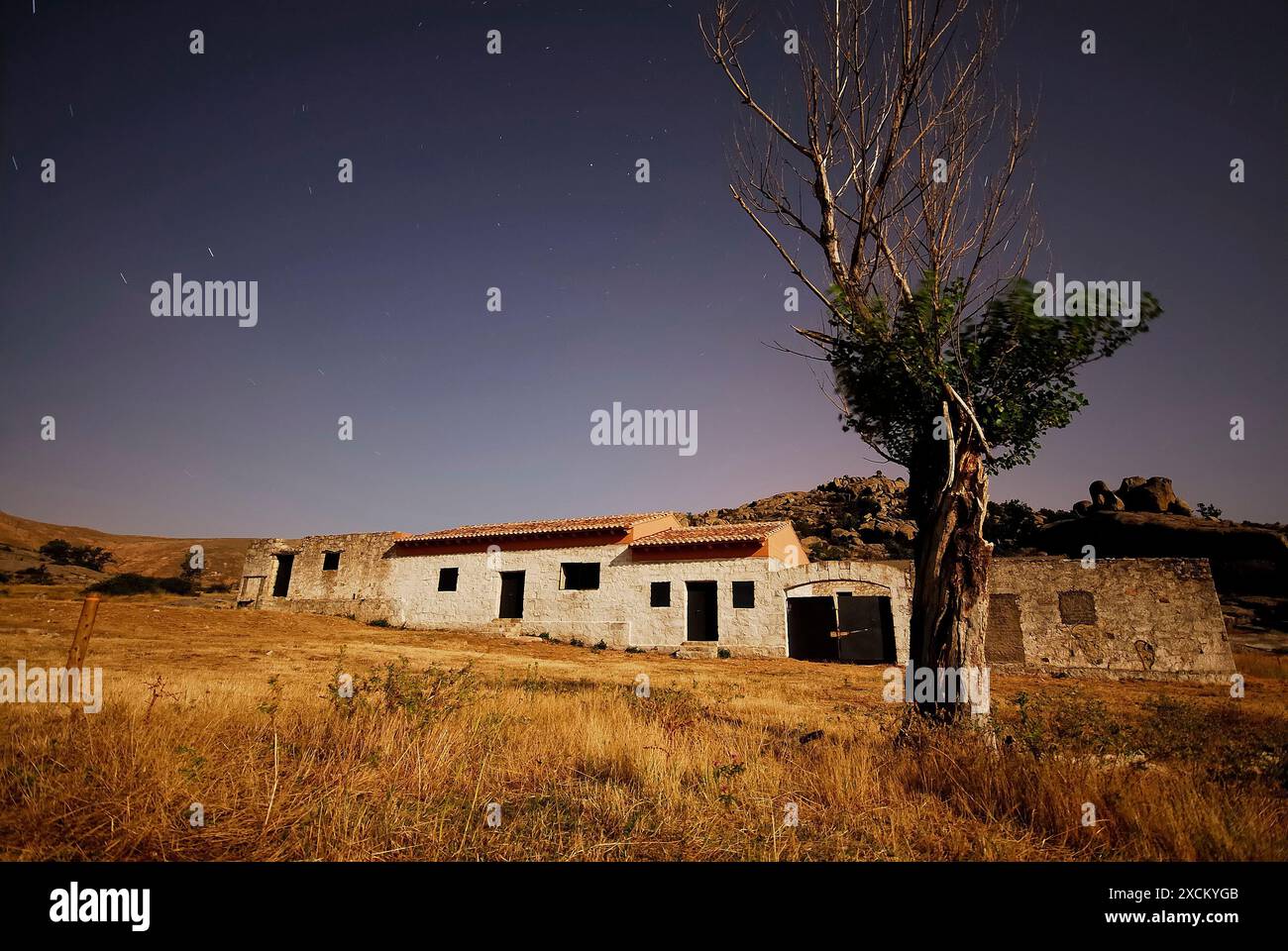 Old prison in Bustarviejo, Madrid, Spain Stock Photo - Alamy