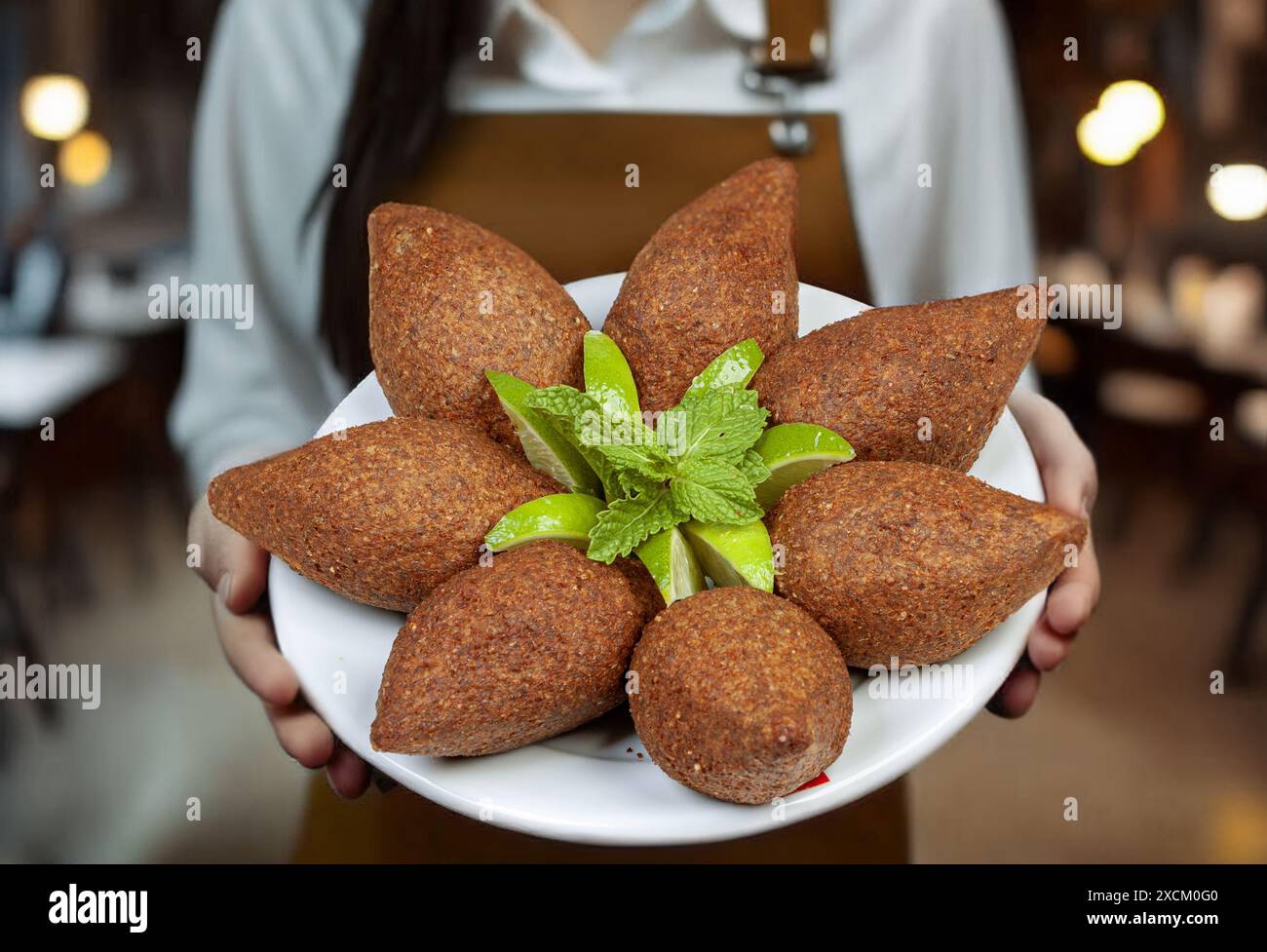 Fried kebab, traditional Arab cuisine, quibe Stock Photo - Alamy
