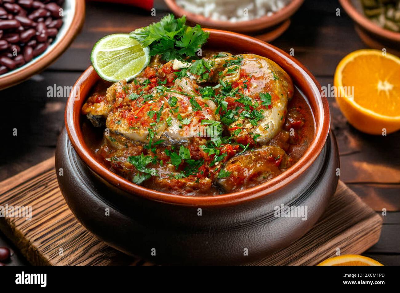 Moqueca, Fish stew, Brazilian food Stock Photo - Alamy