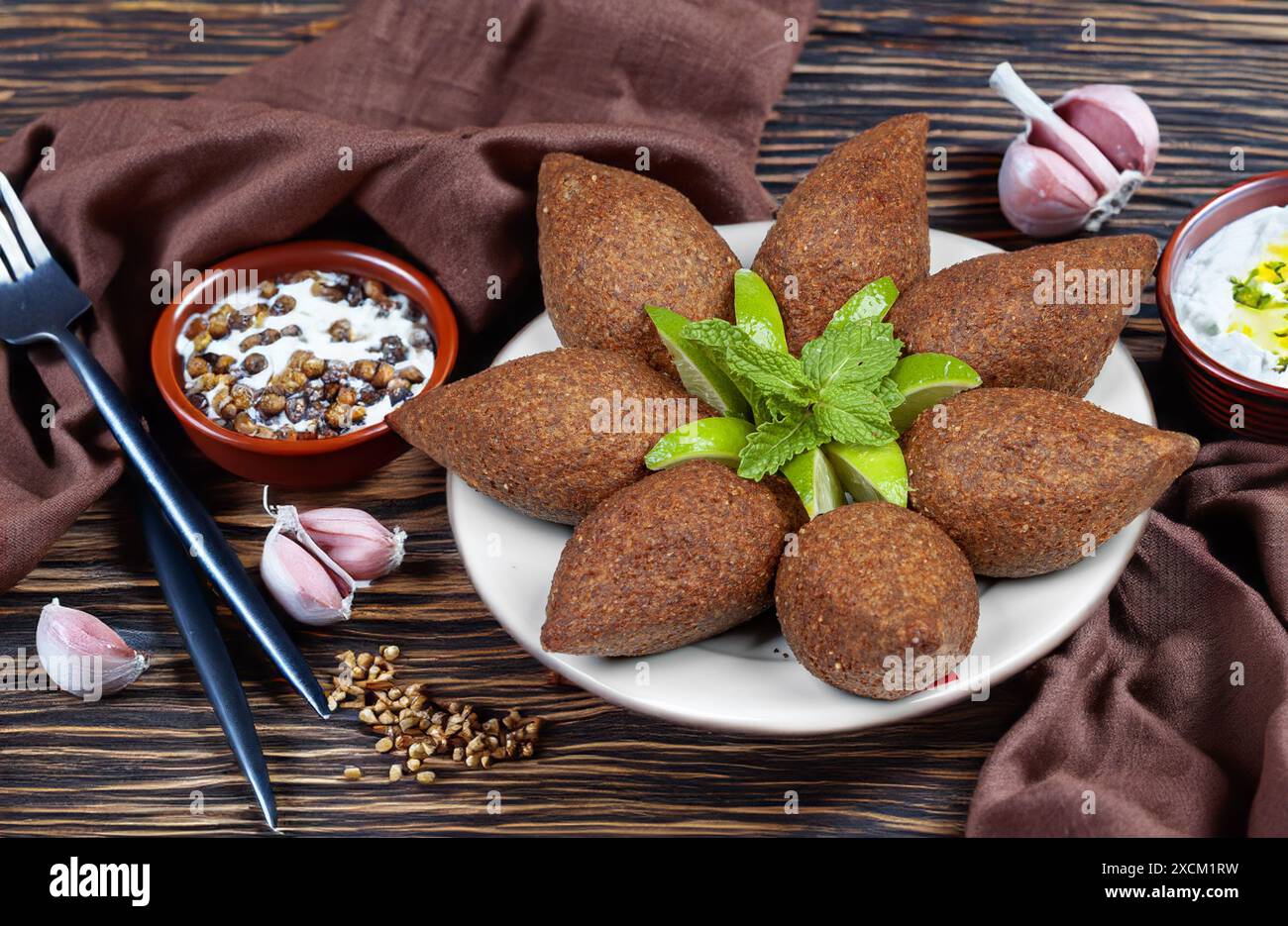 Fried kebab, traditional Arab cuisine, quibe Stock Photo - Alamy