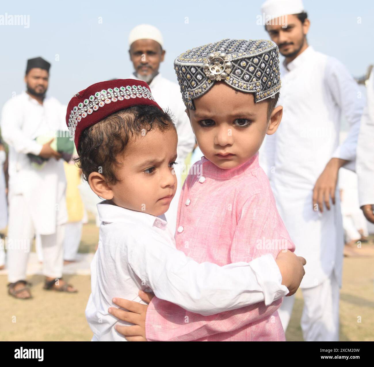 Patna, India. 17th June, 2024. PATNA, INDIA - JUNE 17: Muslim children ...