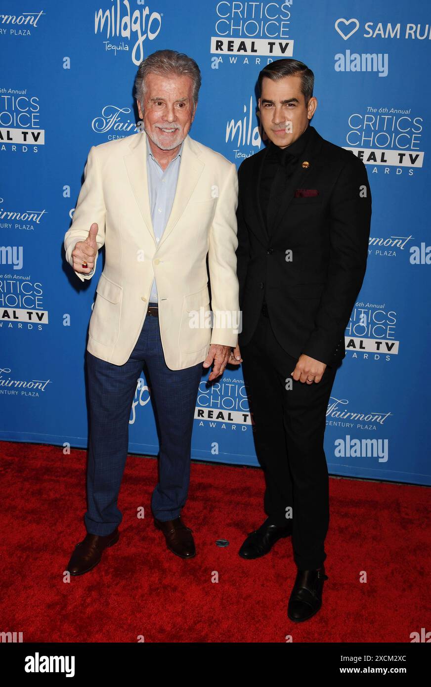 LOS ANGELES, CALIFORNIA - JUNE 15: (L-R) John Walsh and Callahan Walsh ...