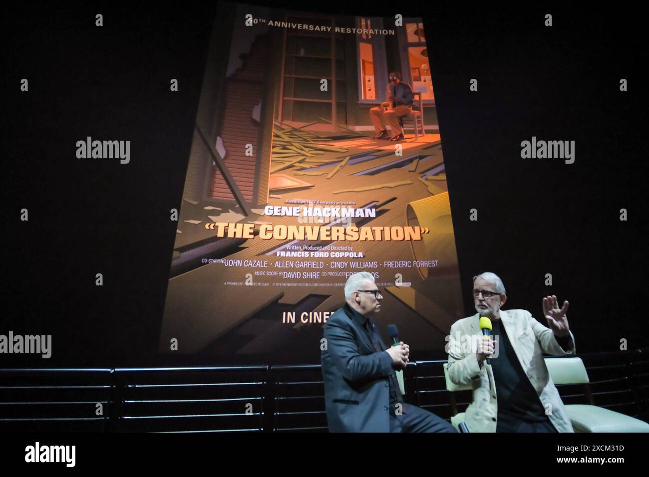 London, UK. 17th June, 2024. Mark Kermode and Walter Murch photographed ...