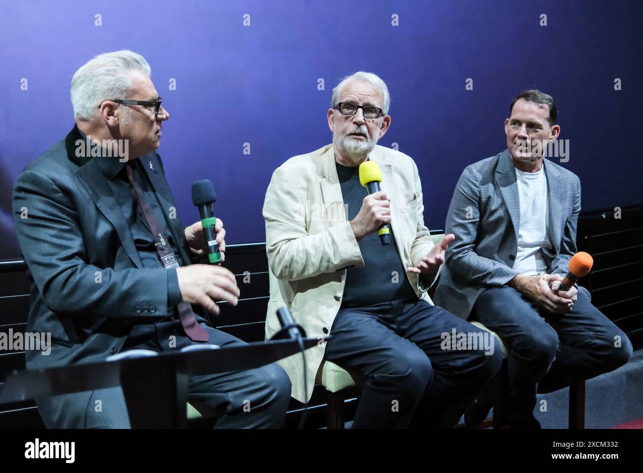 London, UK. 17th June, 2024. Mark Kermode, Walter Murch and Johnnie ...