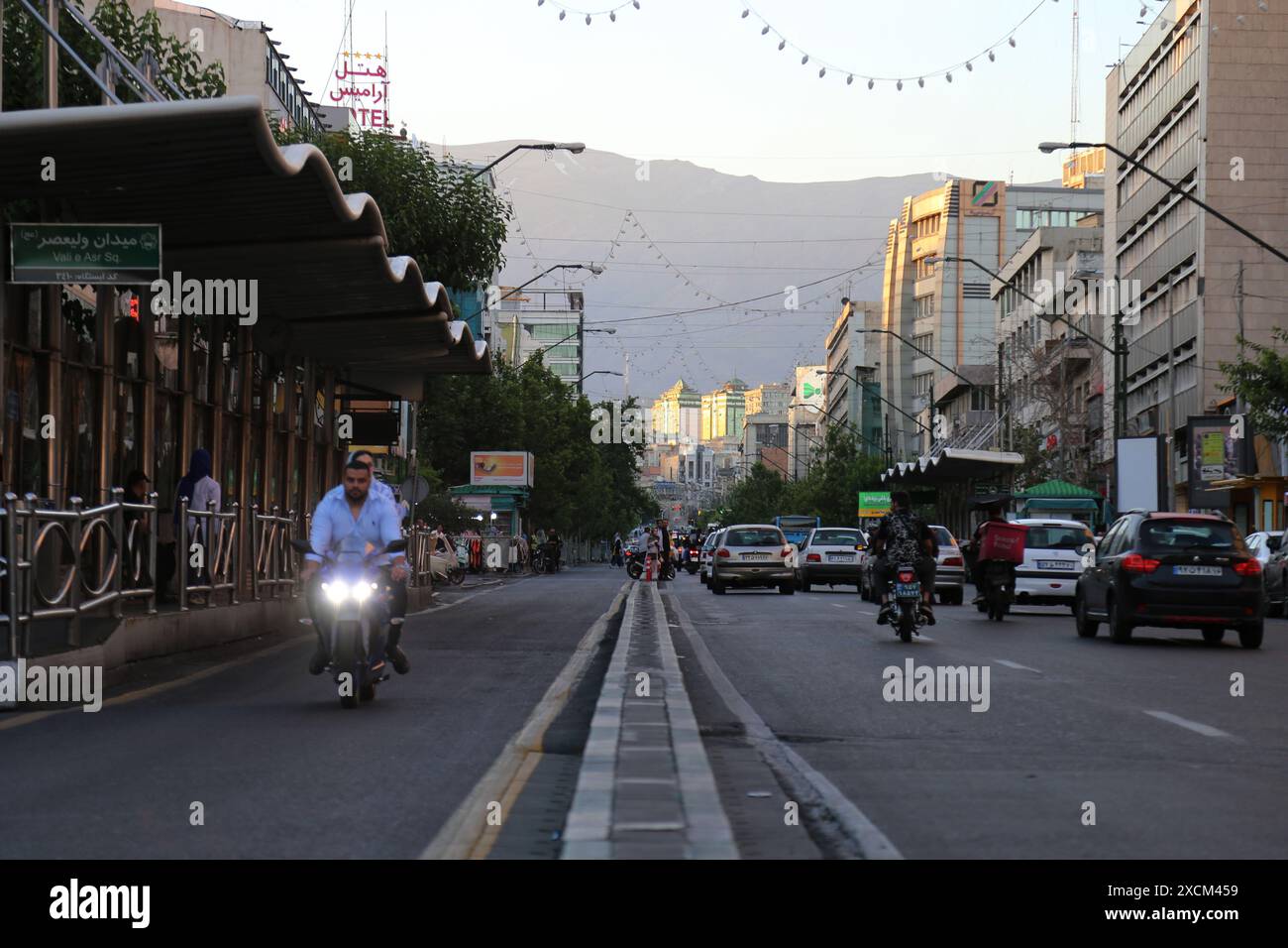 Tehran, Iran. 17th June, 2024. A View of Valiasr Street in downtown ...